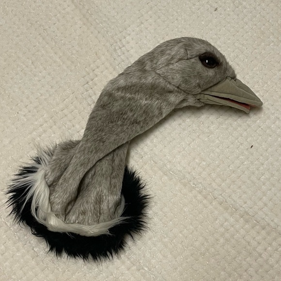 Folkmanis Puppets | Toys | Folkmanis Gray Ostrich Head Plush Puppet ...
